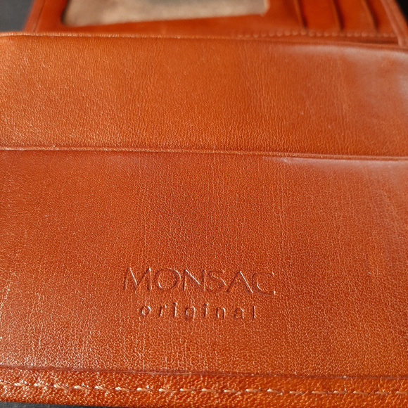 Monsac | Bags | Beautiful Brown Leather Monsac Wallet | Poshmark